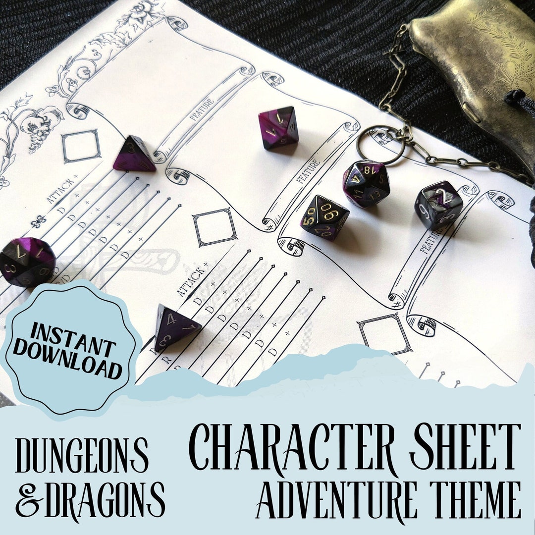 Dnd Character Sheet | D&D Resources | Great for Dungeons and Dragons ...