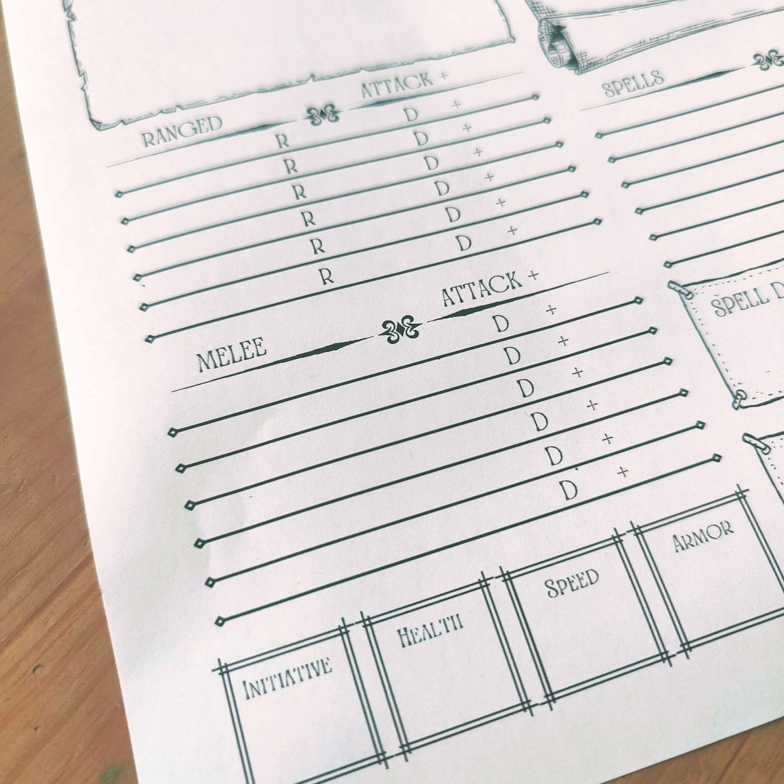 NPC Character Sheet Adventure Theme Dnd Resources - Etsy Australia