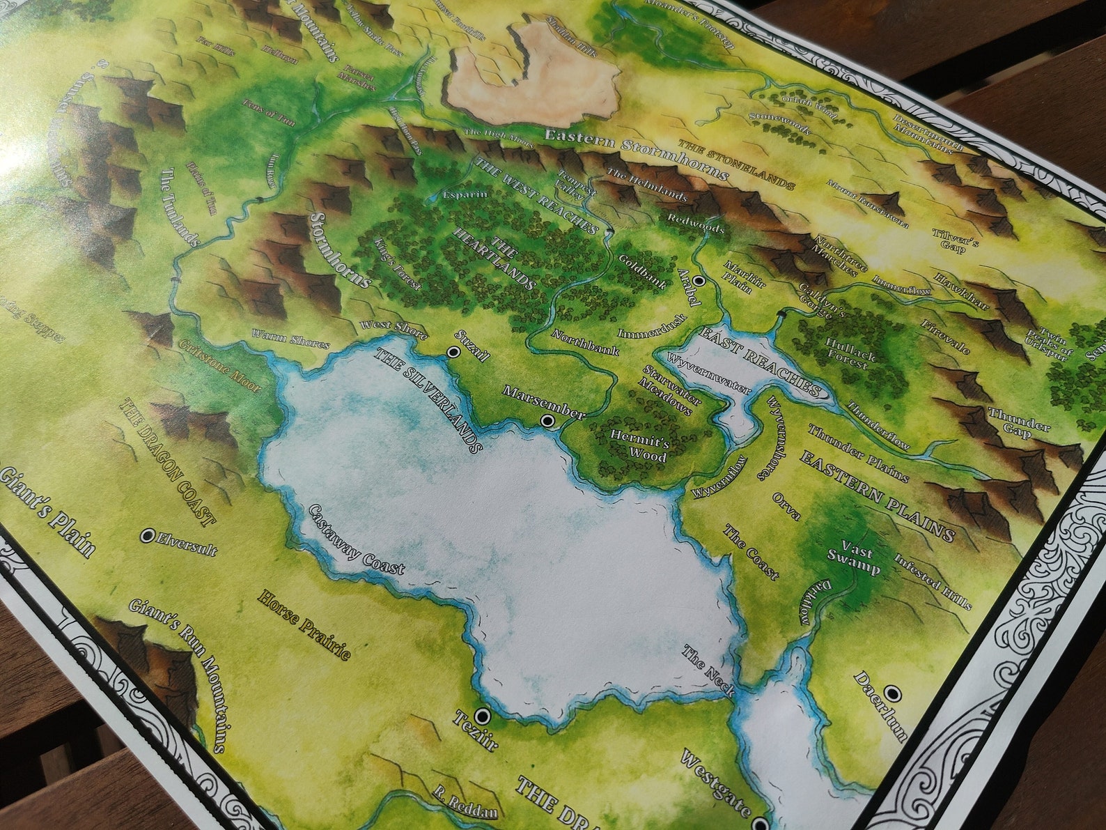 Map of Cormyr forgotten Realms Setting Dnd Map GM Tools Faerûn - Etsy ...