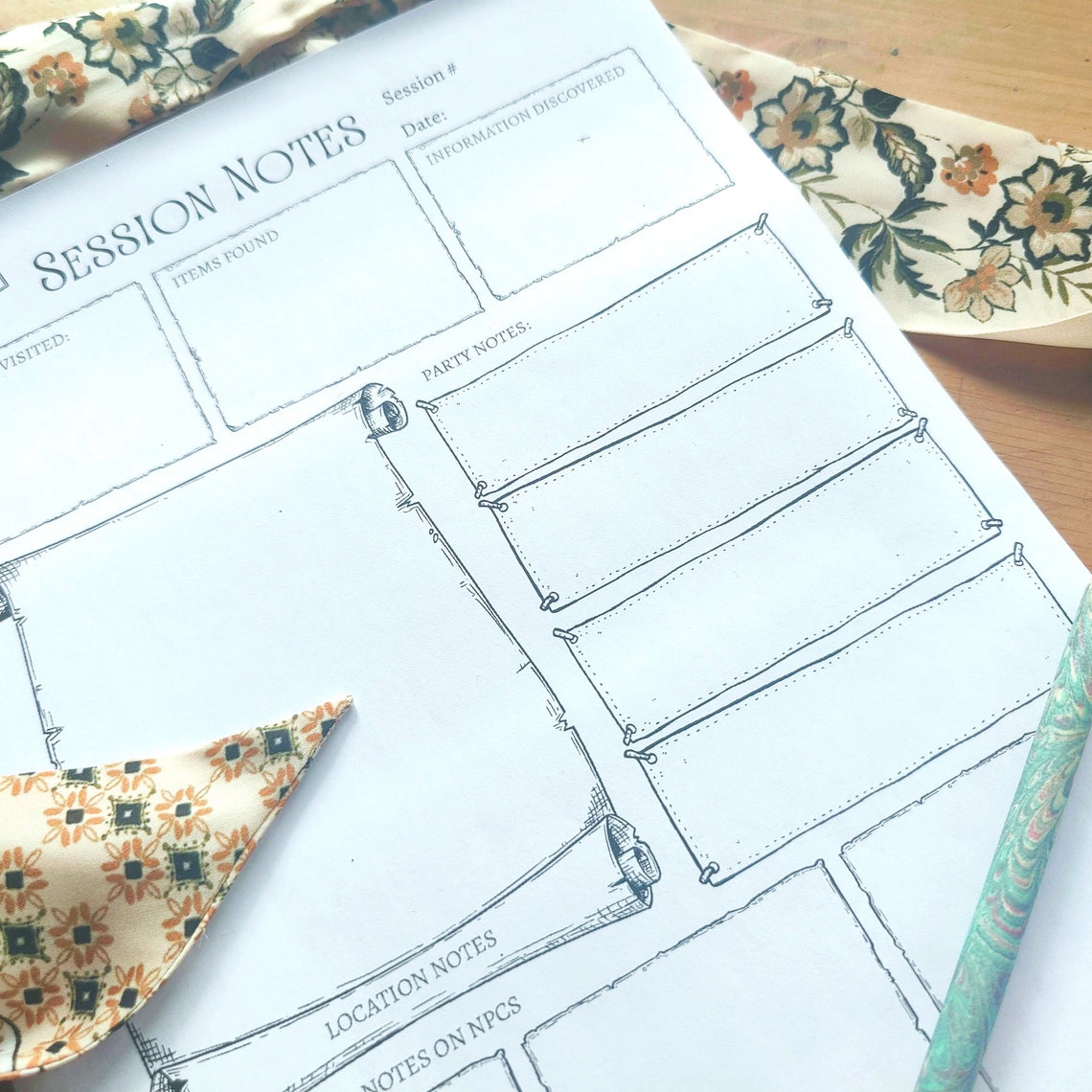 Dnd Player Character Sheet & Notes Bundle Pack Adventure - Etsy Canada