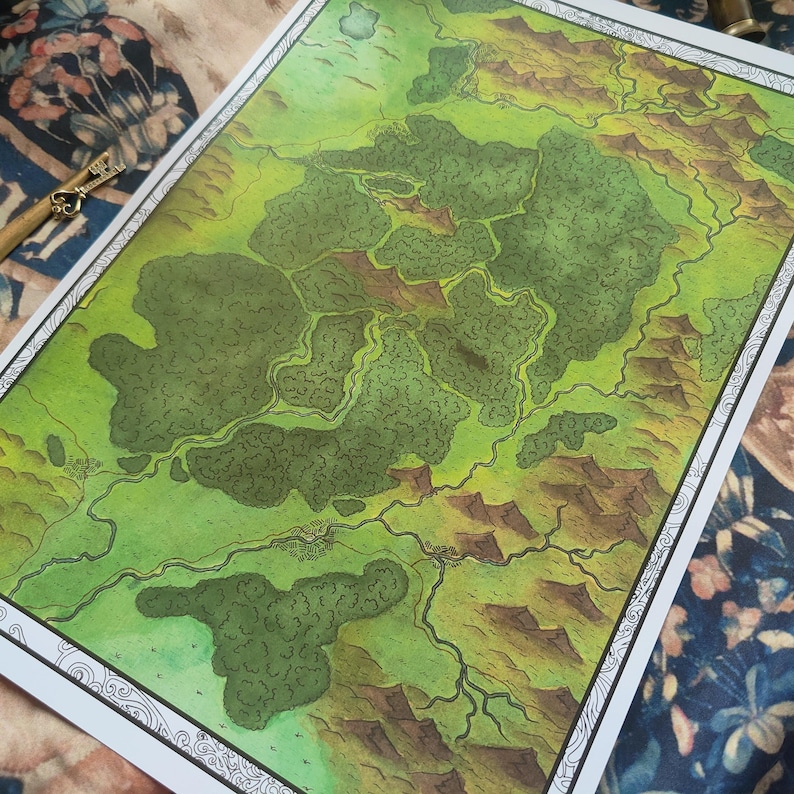 Map of High Forest (forgotten Realms Setting) | Dnd Map | GM Tools ...