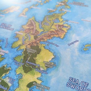 Map of Moonshae Isles forgotten Realms Setting Dnd Map GM Tools Faerûn ...