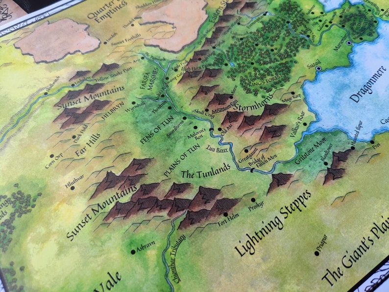 Map of Cormyr forgotten Realms Setting Dnd Map GM Tools - Etsy Ireland