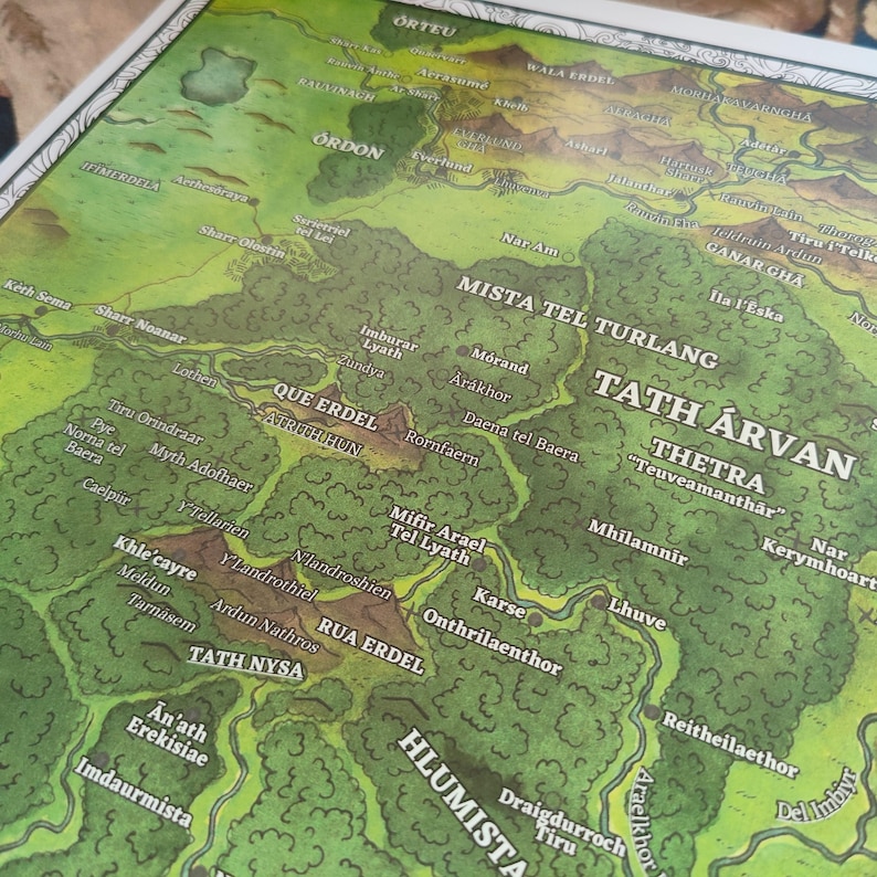 Map of High Forest (forgotten Realms Setting) | Dnd Map | GM Tools ...