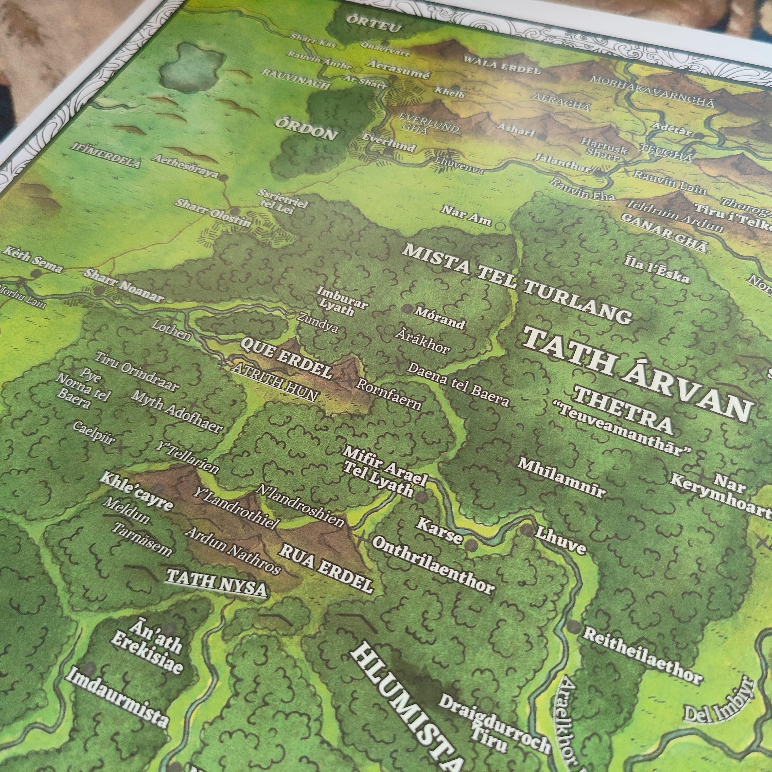 Map of High Forest (forgotten Realms Setting) | Dnd Map | GM Tools ...