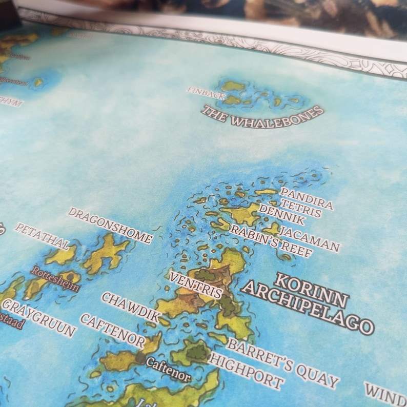 Map of Moonshae Isles forgotten Realms Setting Dnd Map GM Tools Faerûn ...