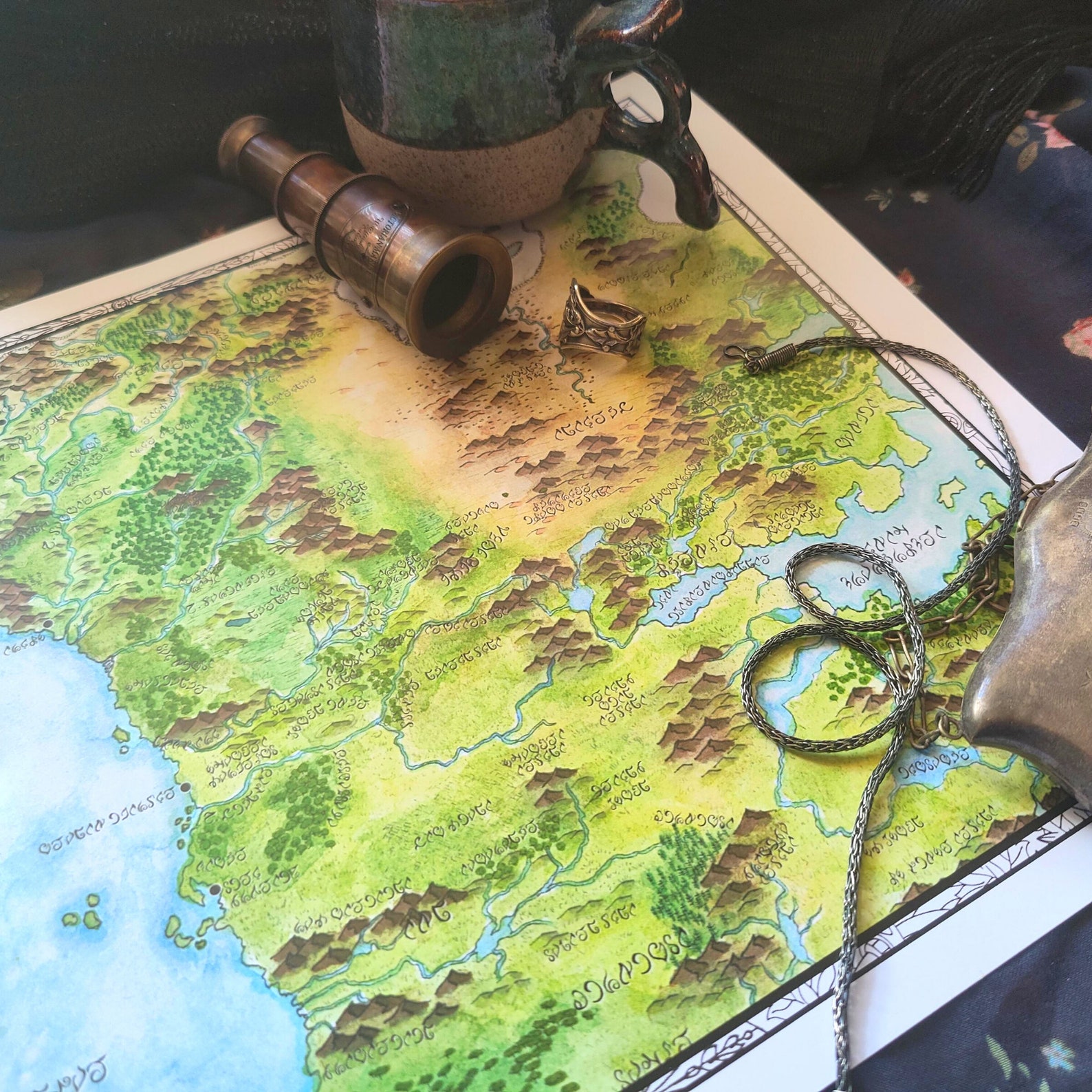 Map of the Sword Coast in Faerûn | Dnd Map | GM Tools - Etsy Finland