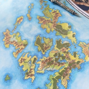 Map of Moonshae Isles (forgotten Realms Setting) | Dnd Map | Faerûn - Etsy