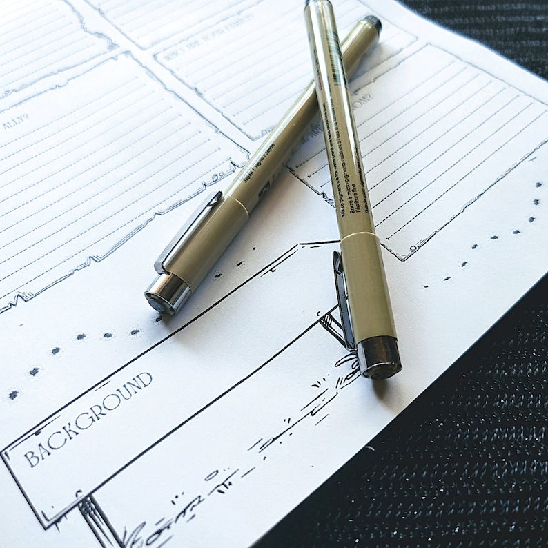 Dnd Player Character Sheet & Notes Bundle Pack | Adventure Theme Dnd ...