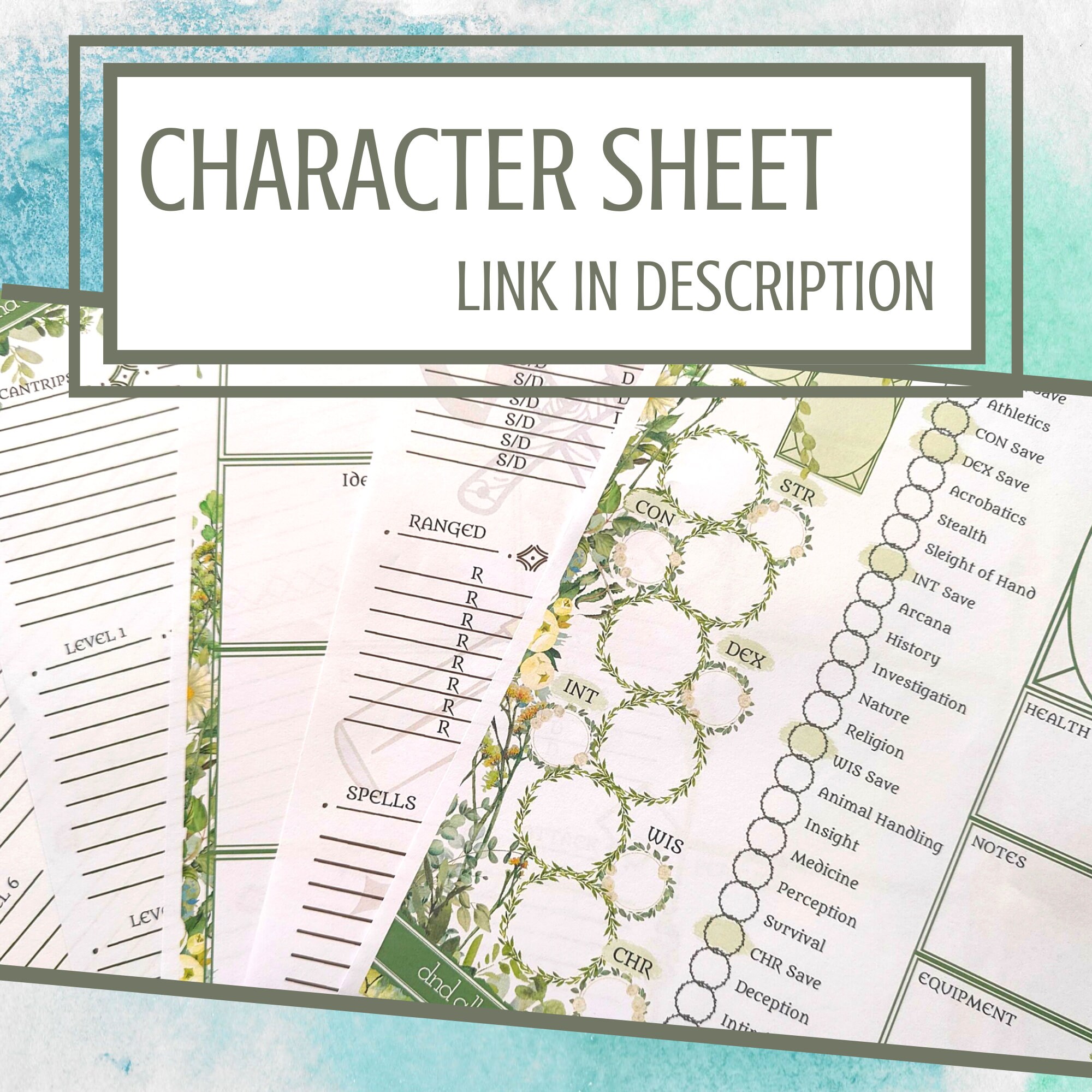 Dnd Session Notes | Perfect for Session Summaries! | Cottagecore ...