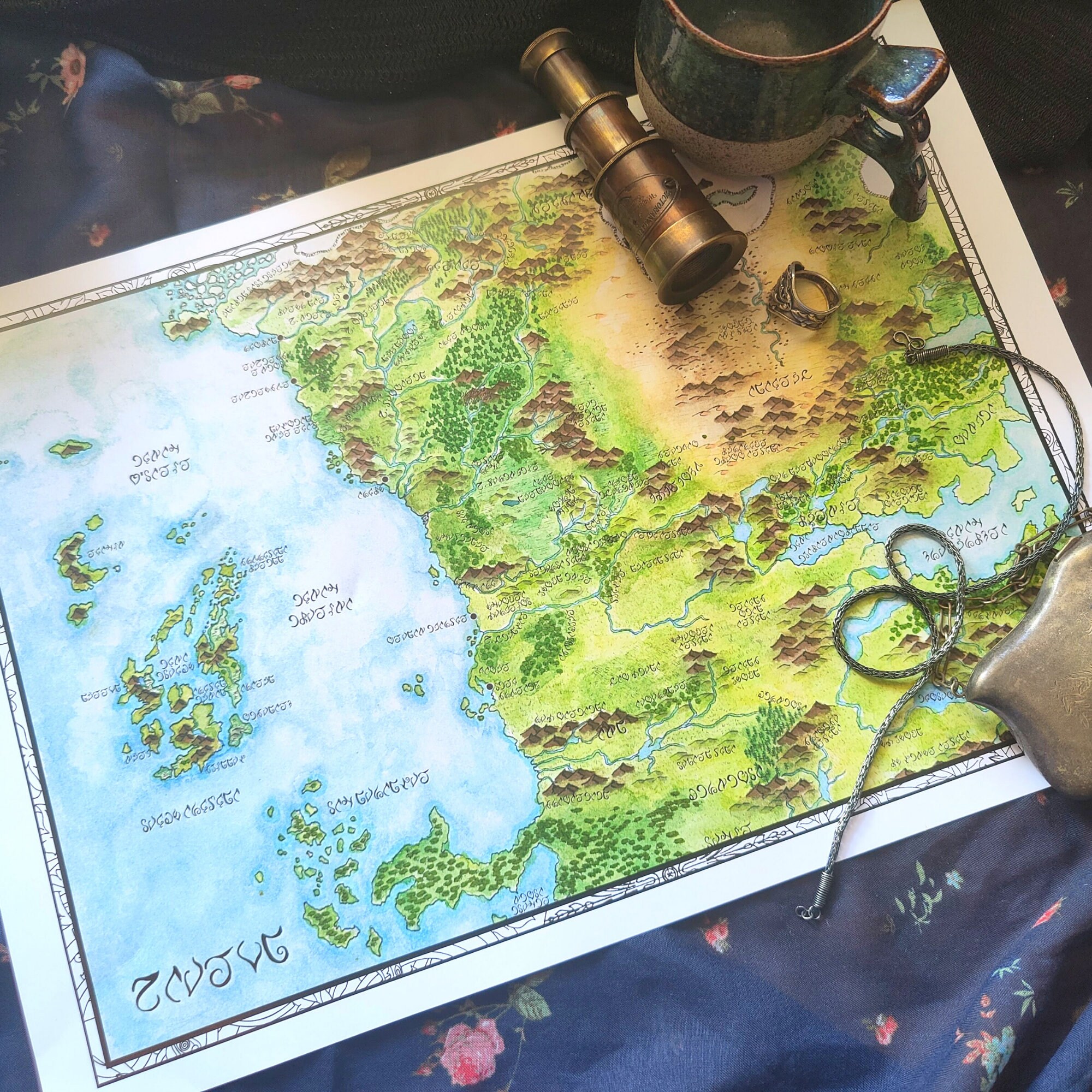 Map of the Sword Coast in Faerûn | Dnd Map | GM Tools - Etsy Australia
