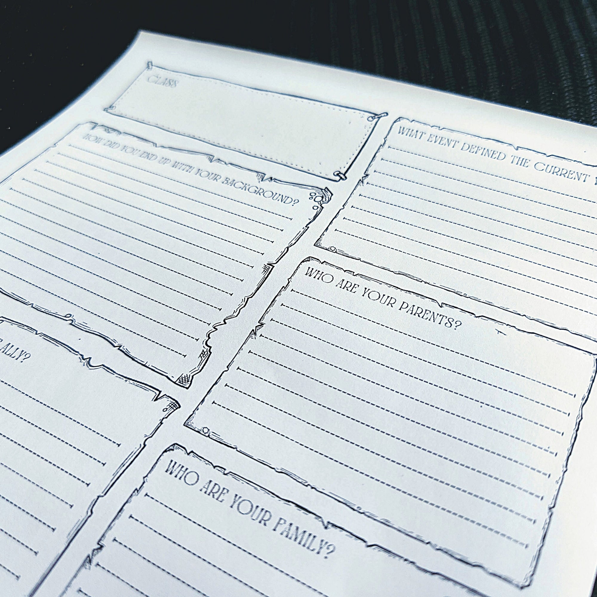 Dnd Player Character Sheet & Notes Bundle Pack Adventure - Etsy