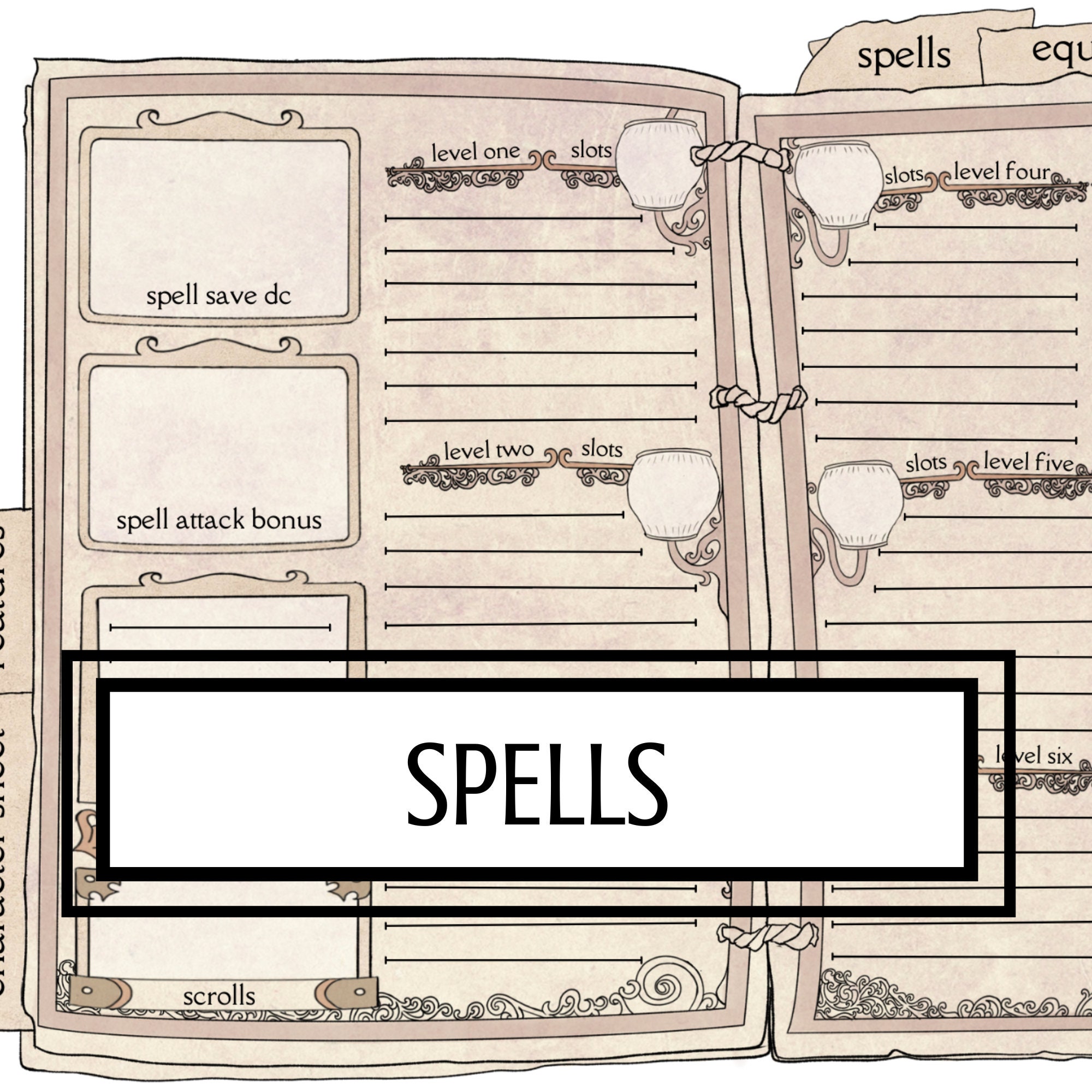 Digital Character Sheet | Goodnotes & Notability | Dnd Resources ...