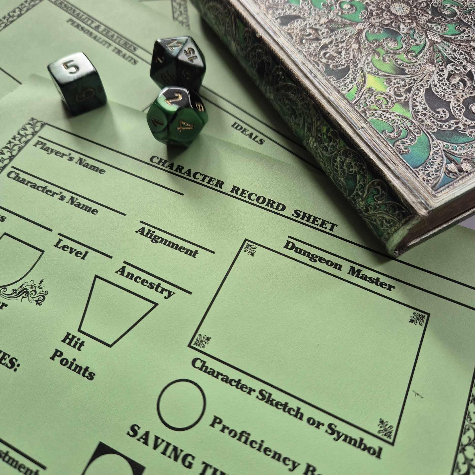 Vintage Dnd Character Sheet | Inspired by the Original Dungeons and ...