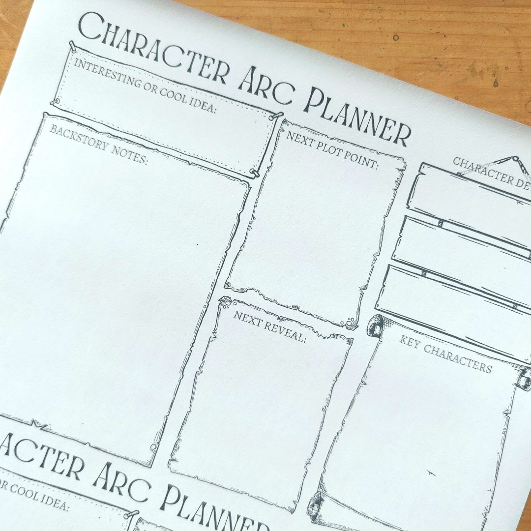 Character Arc Planner for D&D (and Other Rpgs) | Adventure Theme - Etsy