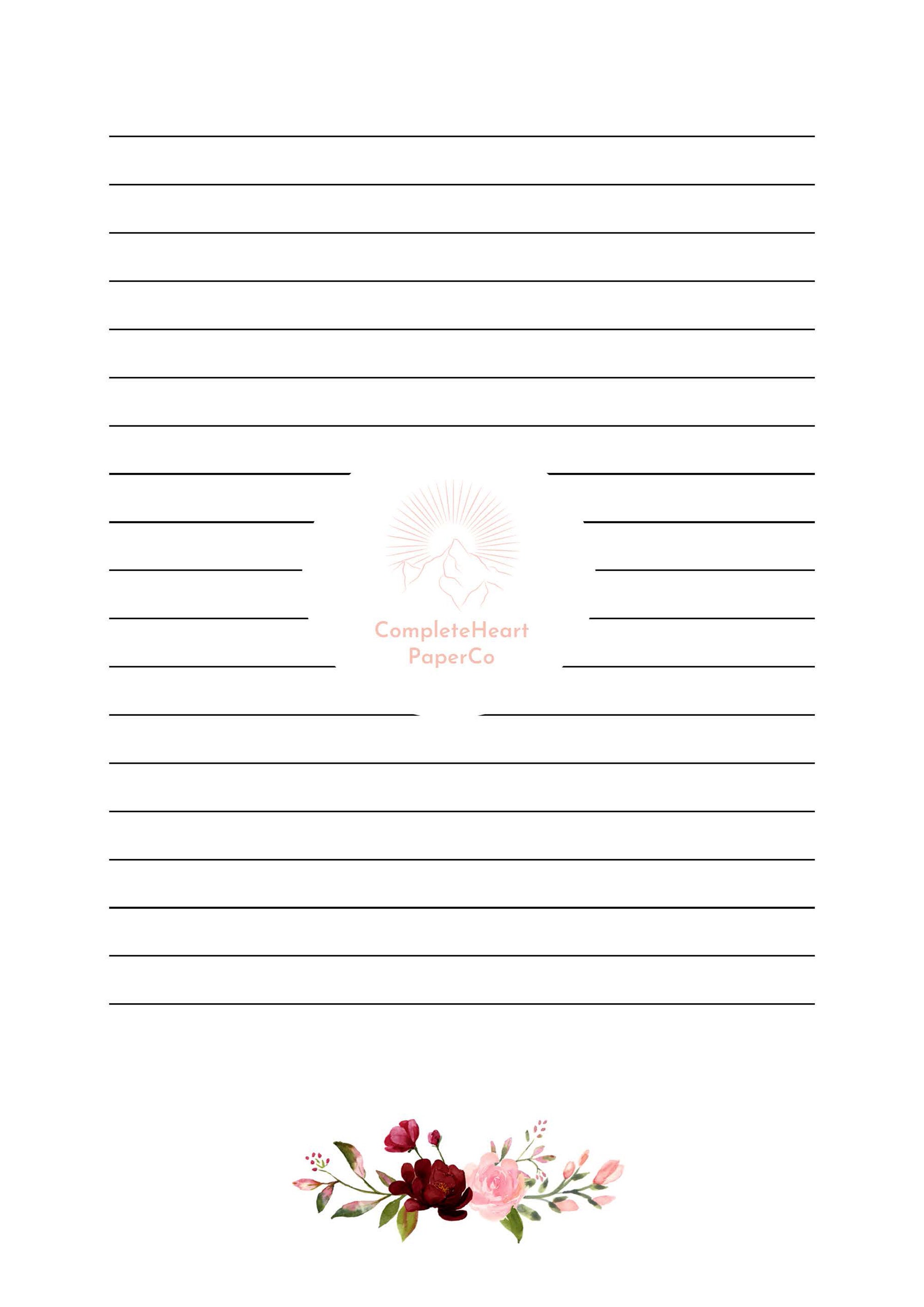 Printable JW Letter Writing Set Digital Download Blush and - Etsy