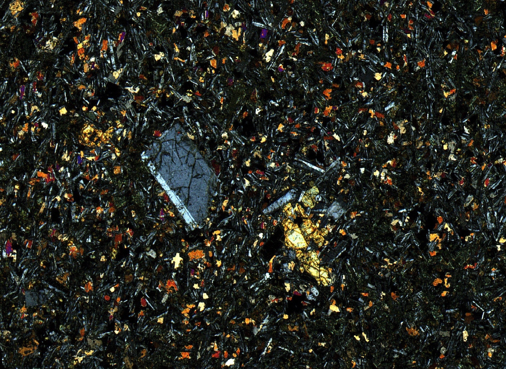 Microscope Image of Basalt from County Antrim Northern Ireland | Etsy