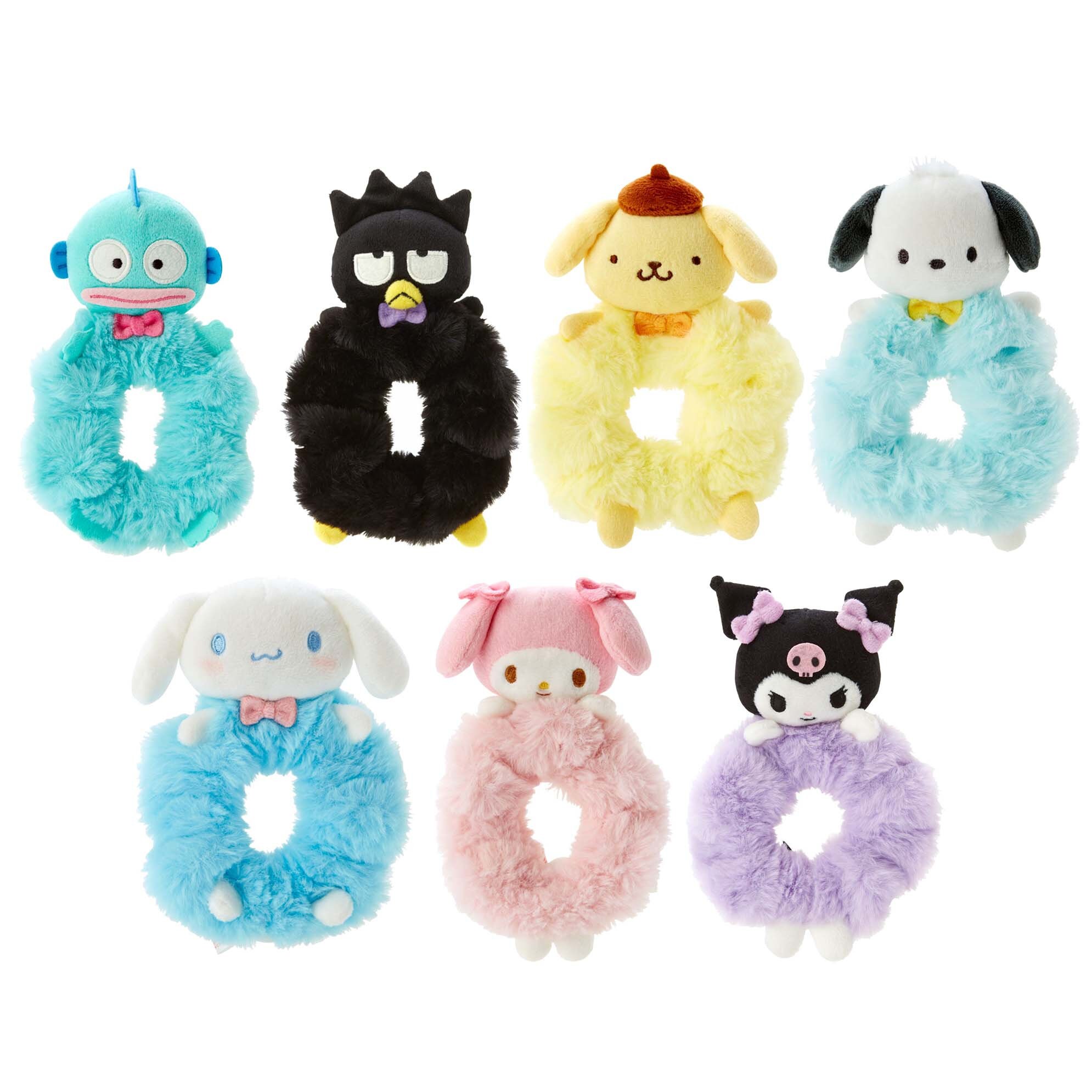 Japan Kawaii Cartoon Character Plush Hair Tie Scrunchies - Etsy