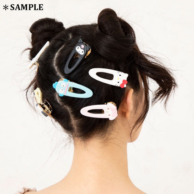 Japan Kawaii Cartoon Character Hair Accessories Acrylic Hair | Etsy