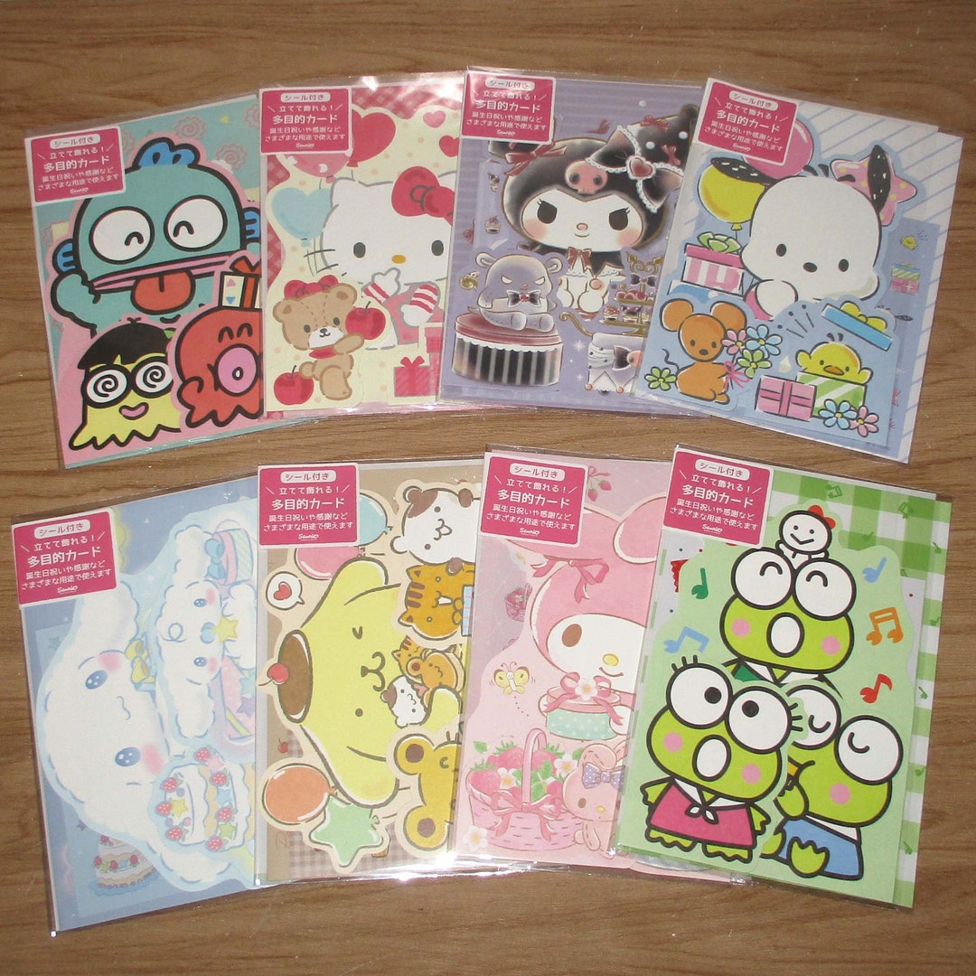 Japan Kawaii Cartoon Character Greeting Card Birthday Card - Etsy