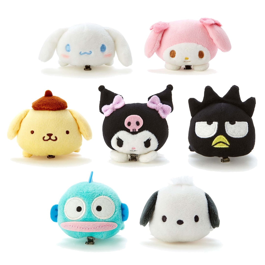 Japan Kawaii Cartoon Character Plush Mascot Hair Clip (lying) - Etsy