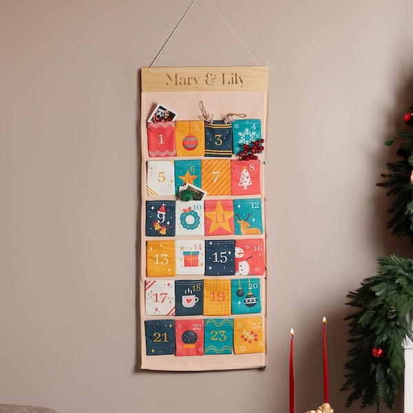 Wooden Advent Calendar - Etsy UK