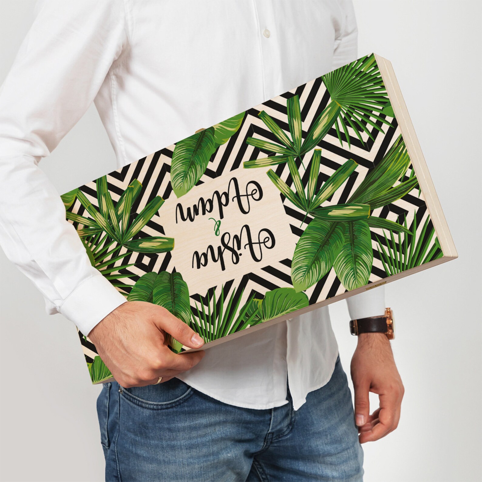 Personalized Wood Backgammon Set With Colorful Design. Custom - Etsy Canada