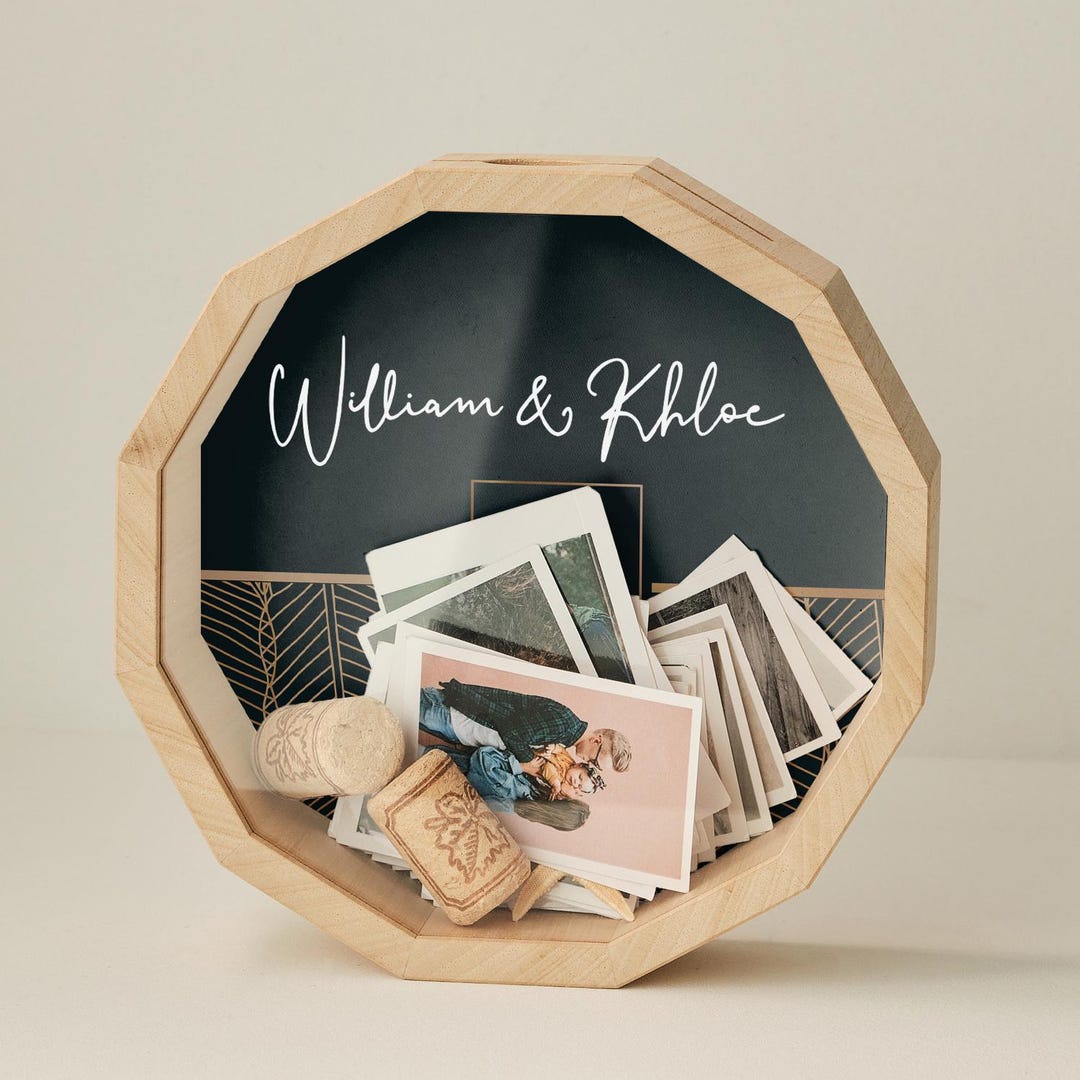 Couple Gifts Photo Display Box, Custom Photo Keepsake Shadow Box ...