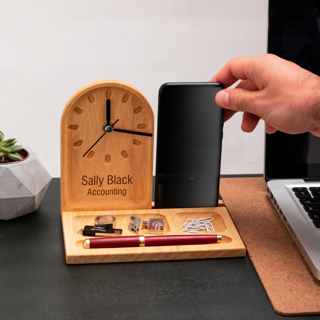 Docking Station Gifts for Dad, Desk Organizer Boyfriend Gift, Phone ...