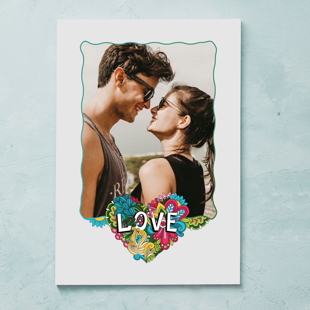 Personalized Canvas as a Anniversary Gift for Her. Custom Picture ...