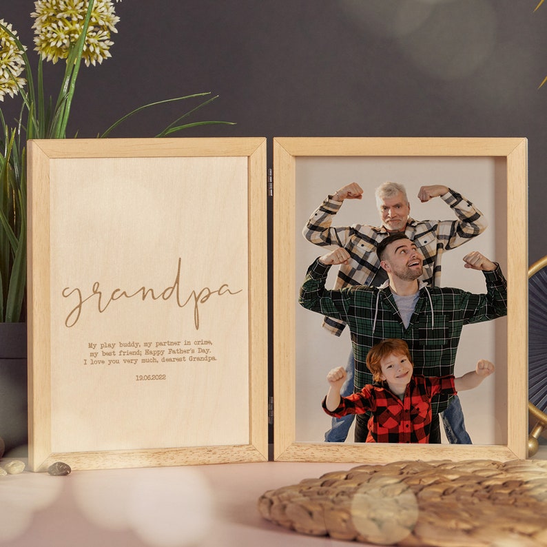 Custom Grandpa Picture Frame, Unique Gifts for Dad, Grandpa, Husband ...