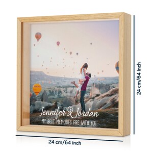 Personalized Shadow Box as a Travel Lover Gift. Wooden Christmas ...