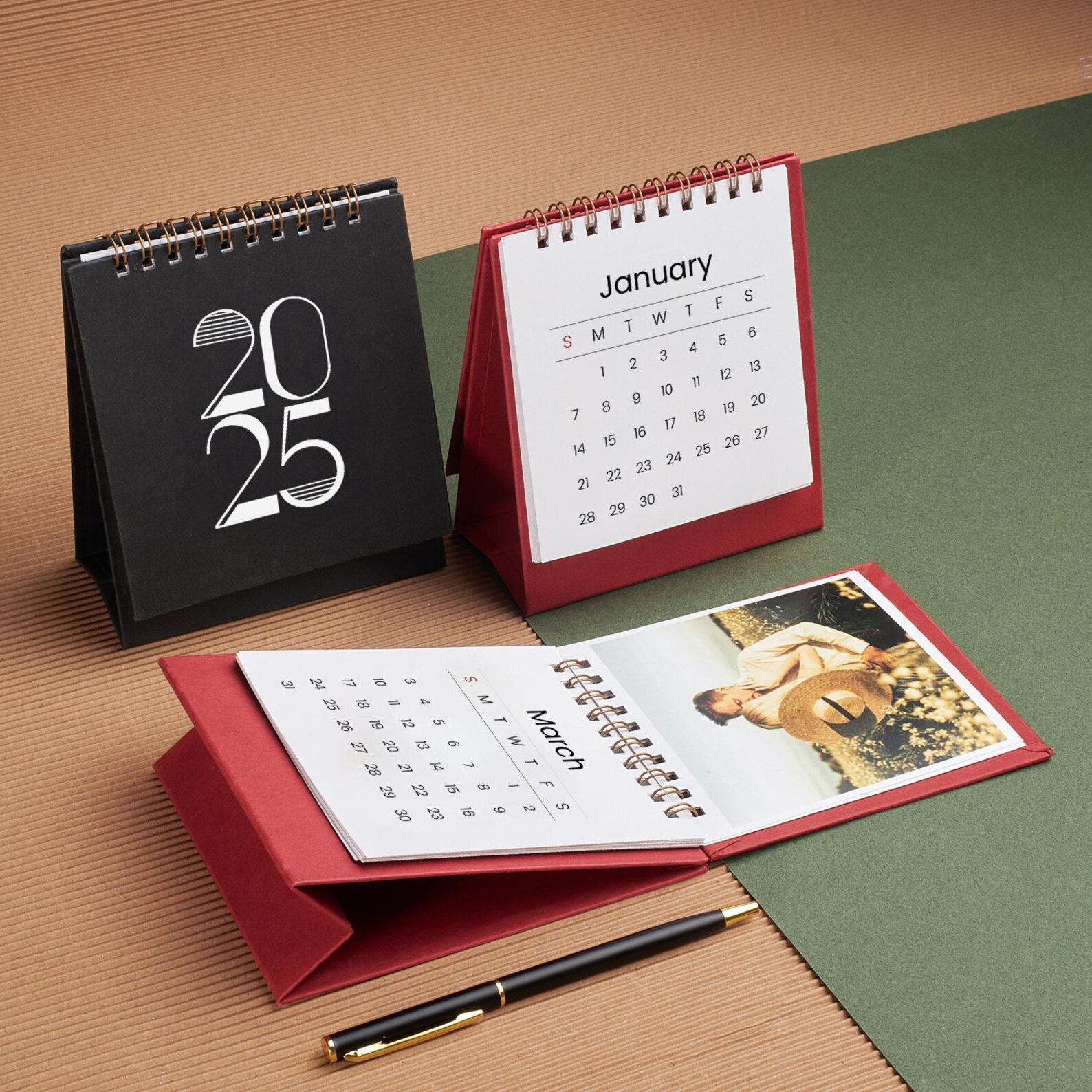 2026 Custom Photo Desk Calendar, Unique Personalized Photo Gift ...
