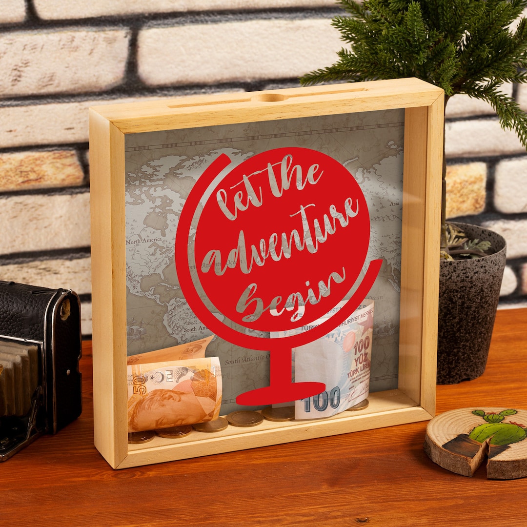 Adventure Money Box for New Adventures, Adventure Fund for Travel Lover ...