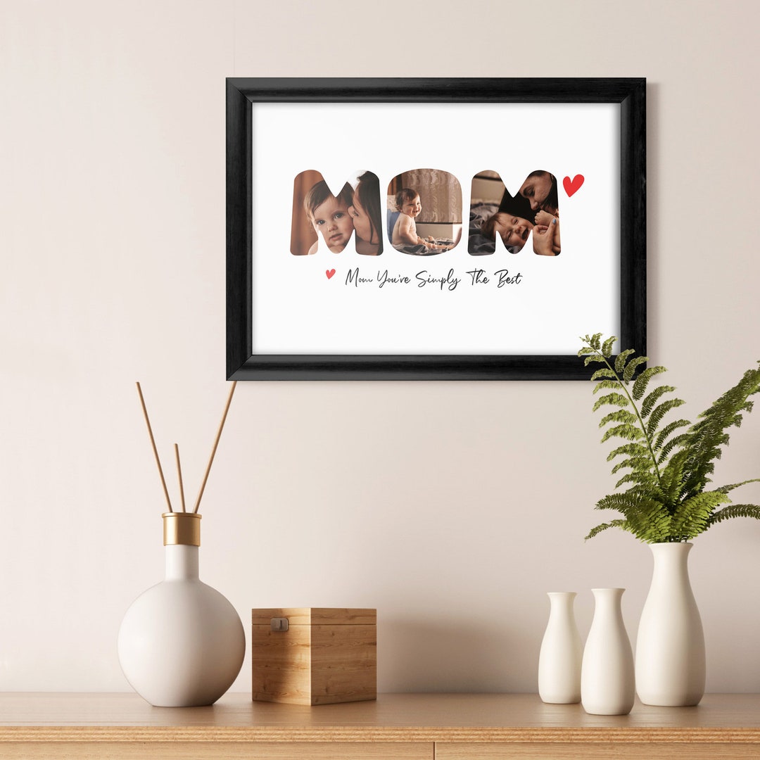 Self Adhesive- New Mom Photo Frame Custom Picture Frame Photo Collage ...