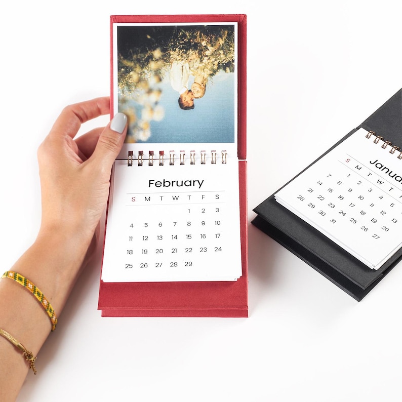 2026 Custom Photo Desk Calendar, Unique Personalized Photo Gift ...