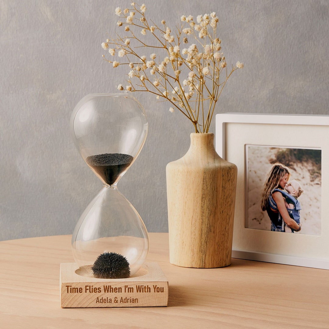 Custom Hourglass Sand Timer, Magnetic Desk Timer for Student, Office ...