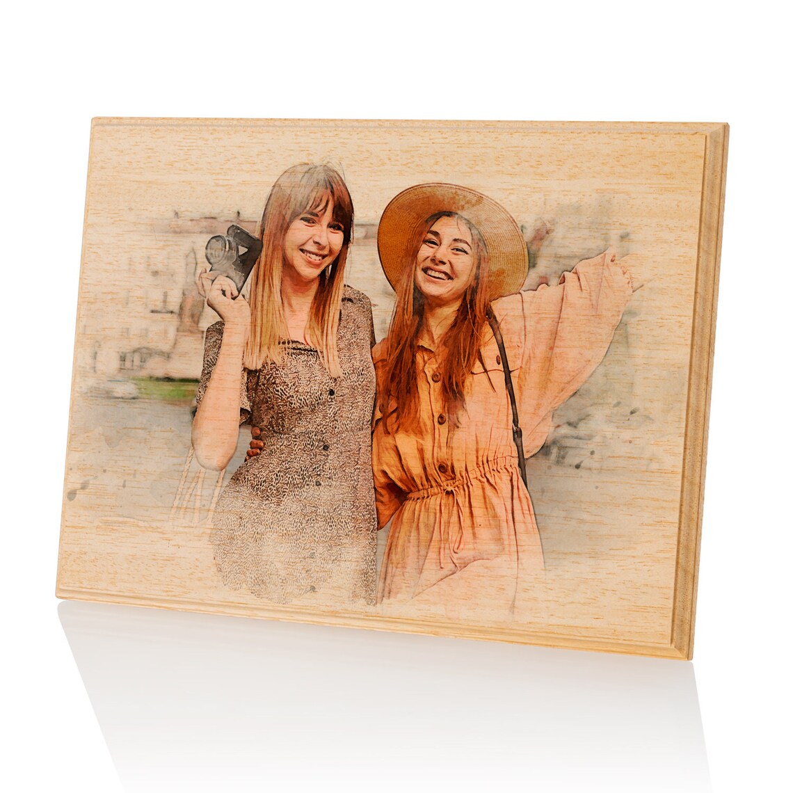 Foto personalizada en madera foto grabada en madera con - Etsy España