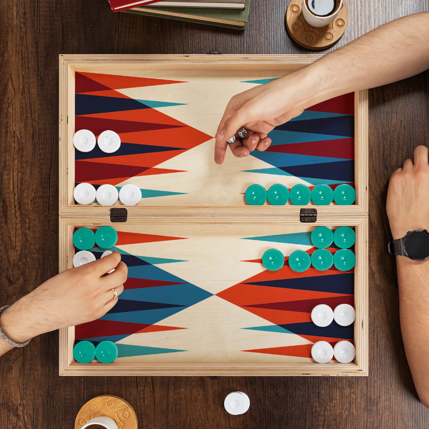 Personalized Wood Backgammon Set With Colorful Design. Custom - Etsy Canada