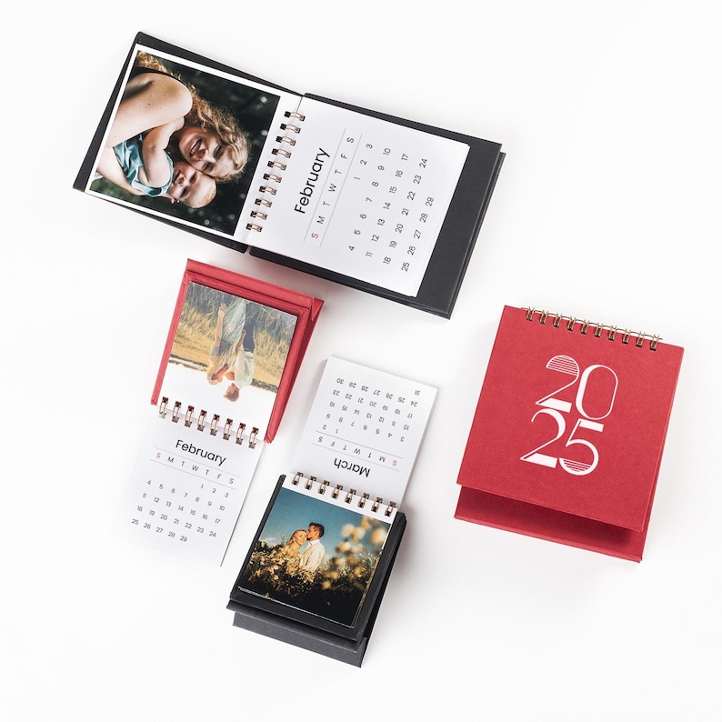 2026 Custom Photo Desk Calendar, Unique Personalized Photo Gift ...