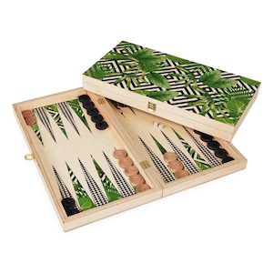 Personalized Wood Backgammon Set Luxury Christmas Gift, Custom Wood Board Game as Housewarming ...