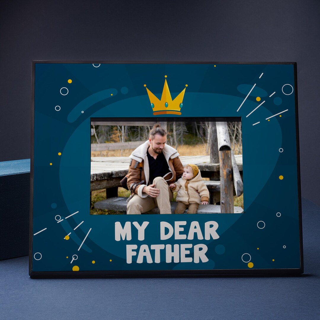 Custom Fathers Day Photo Frame, Unique Gifts for Dad, Grandpa, Husband ...
