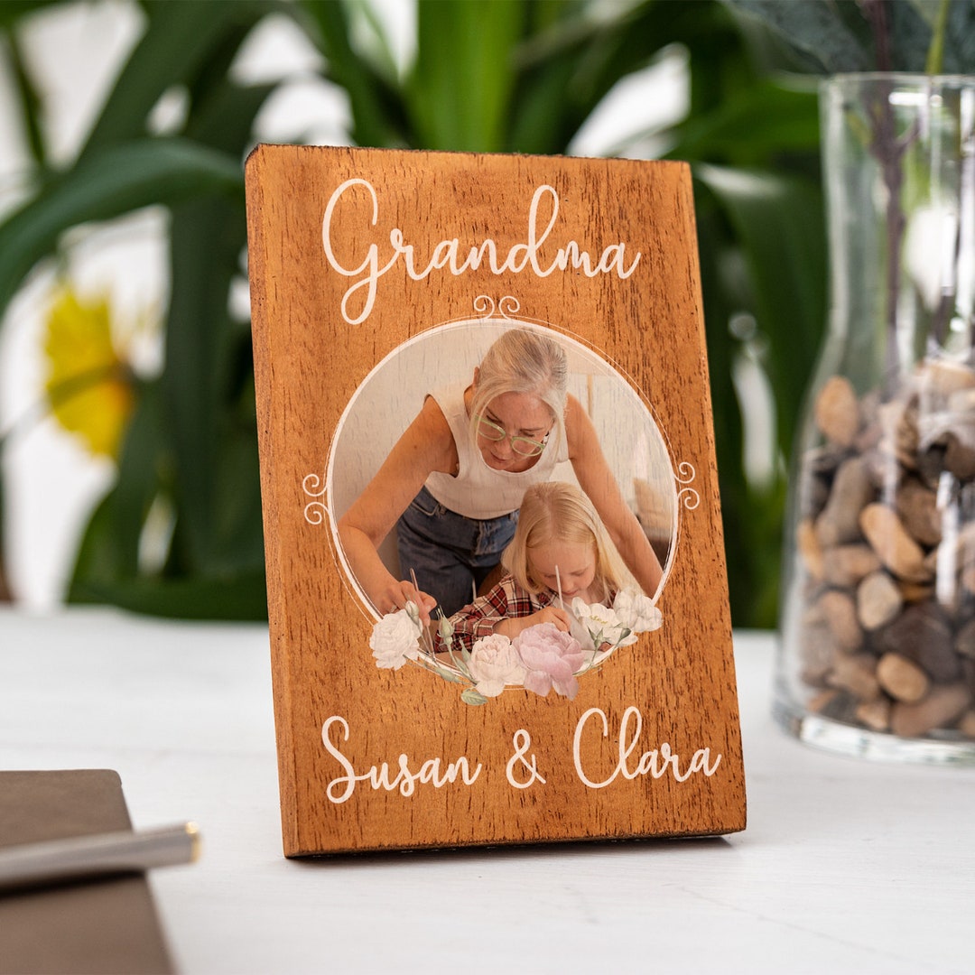 Handcrafted Grandma Picture Frame,personalized Name&custom Design ...