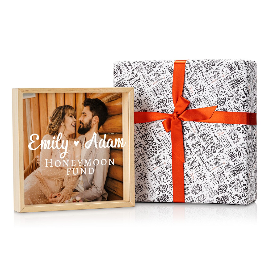 Honeymoon Fund Personalized Money Box Valentines Day Gift for - Etsy