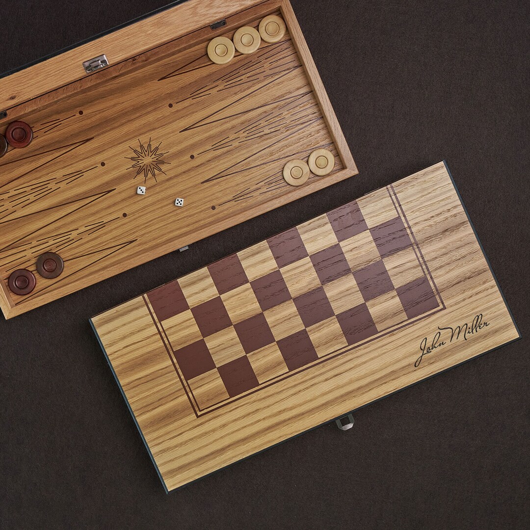 Personalized Handwritten Backgammon Set, Board Games, Custom Table Game ...