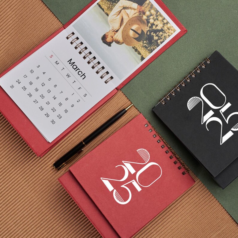 2026 Custom Photo Desk Calendar, Unique Personalized Photo Gift ...