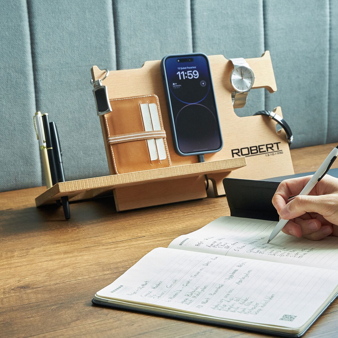 Personalized Desk Organizer Father's Day Gifts, Personalized Docking ...