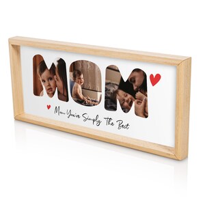 Wooden New Mom Photo Frame, Custom Picture Frame Photo Collage ...
