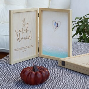 Custom Wood Frame Box as Gifts for Her. Custom Frame Gift Wooden ...