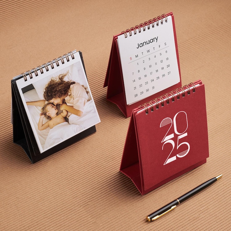 2026 Custom Photo Desk Calendar, Unique Personalized Photo Gift ...